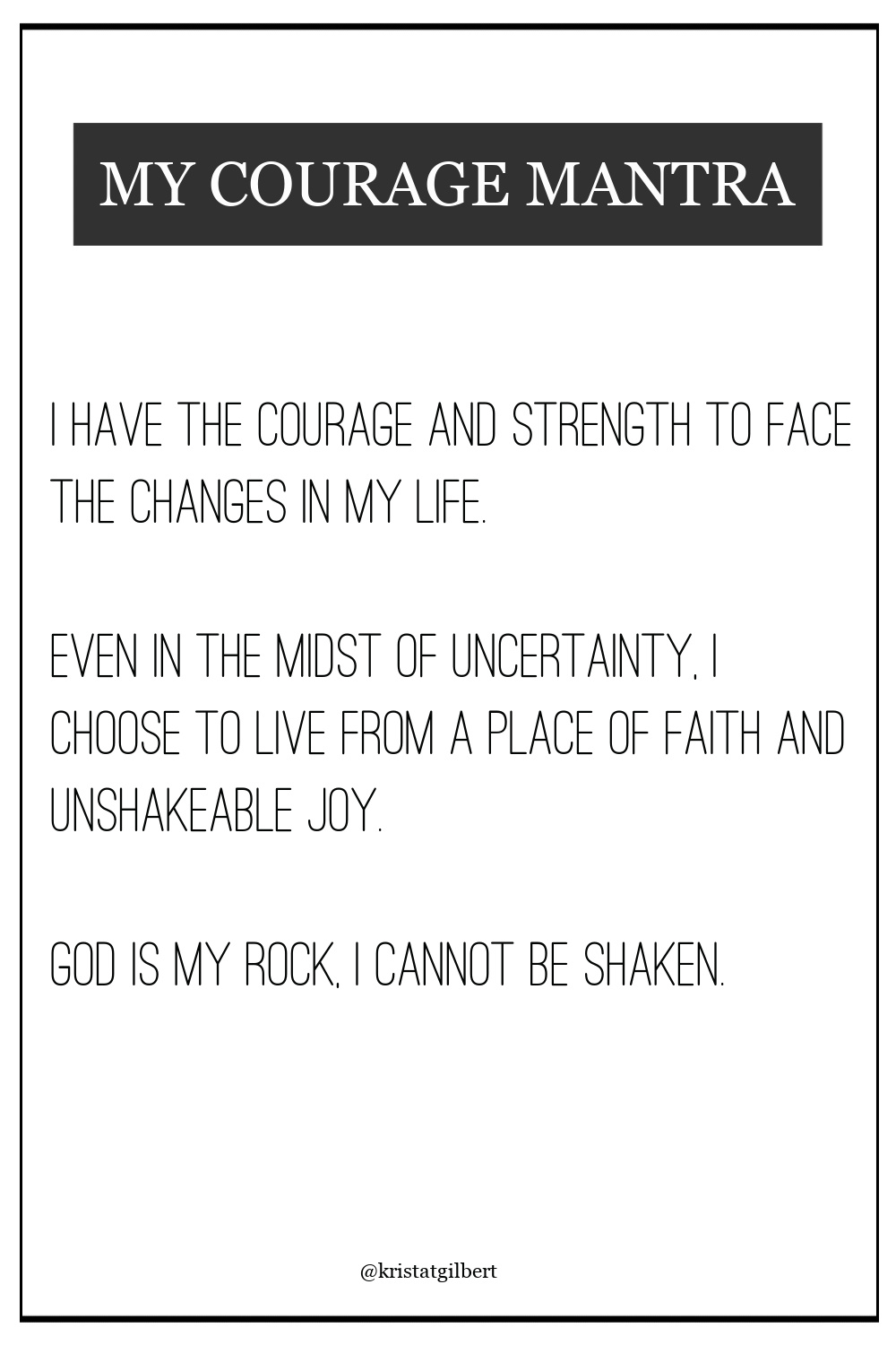 How To Find Courage In Hard Times - Krista Gilbert