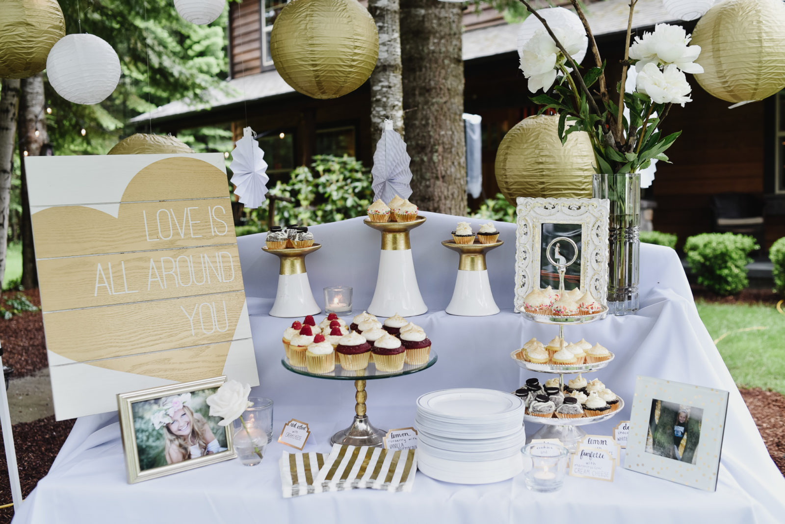 A White & Gold Themed Graduation Party - Krista Gilbert