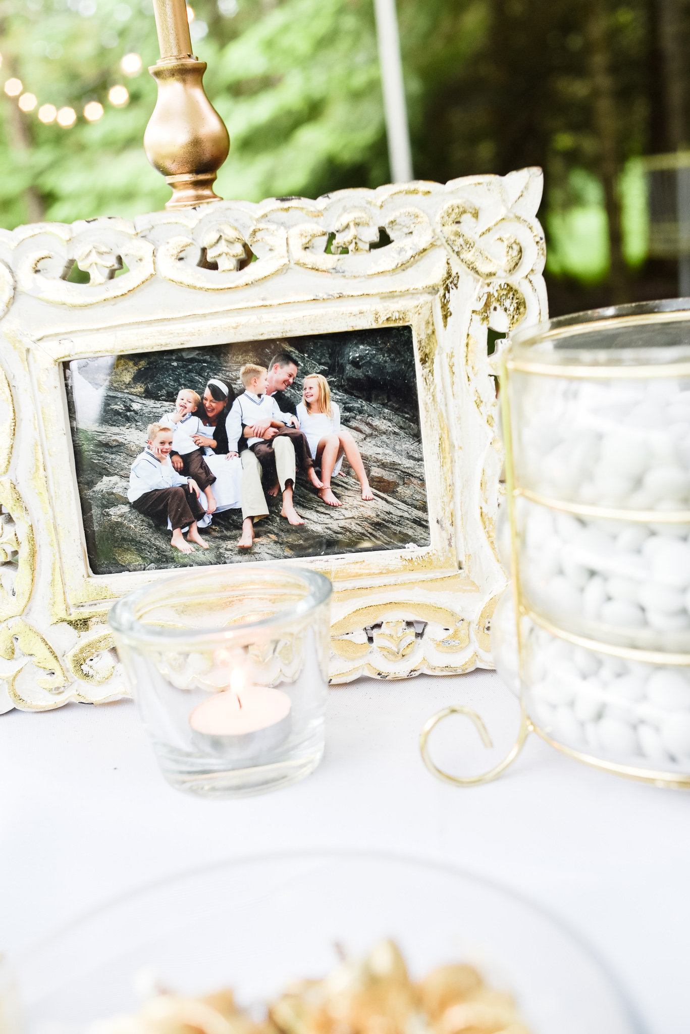 A White & Gold Themed Graduation Party - Krista Gilbert