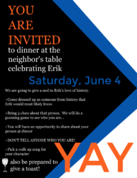 Pick Your Character History Party - Krista Gilbert