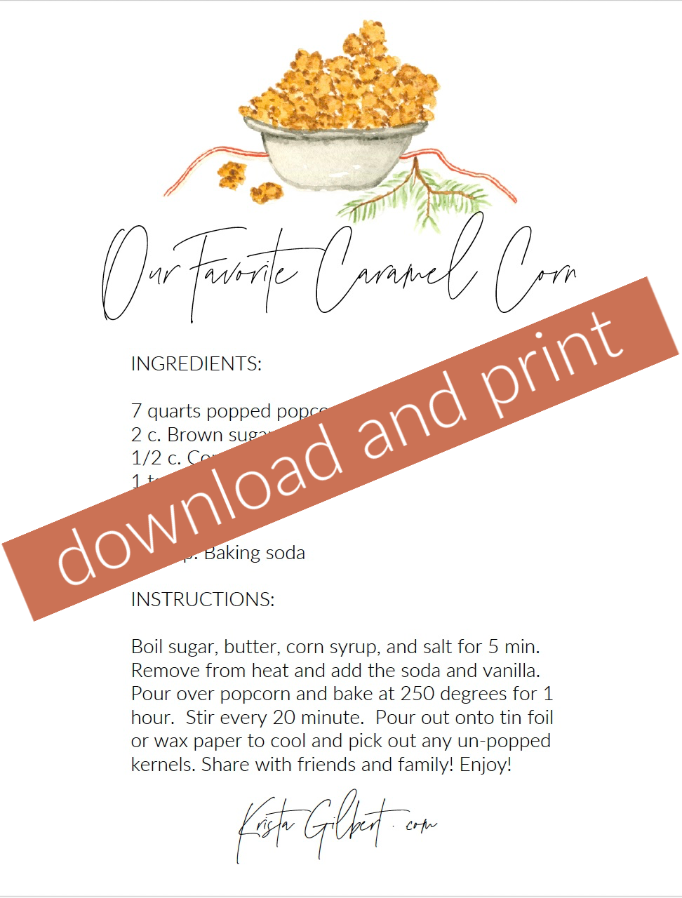 Hootenanny Amish Caramel Corn (great gift) - Krista Gilbert