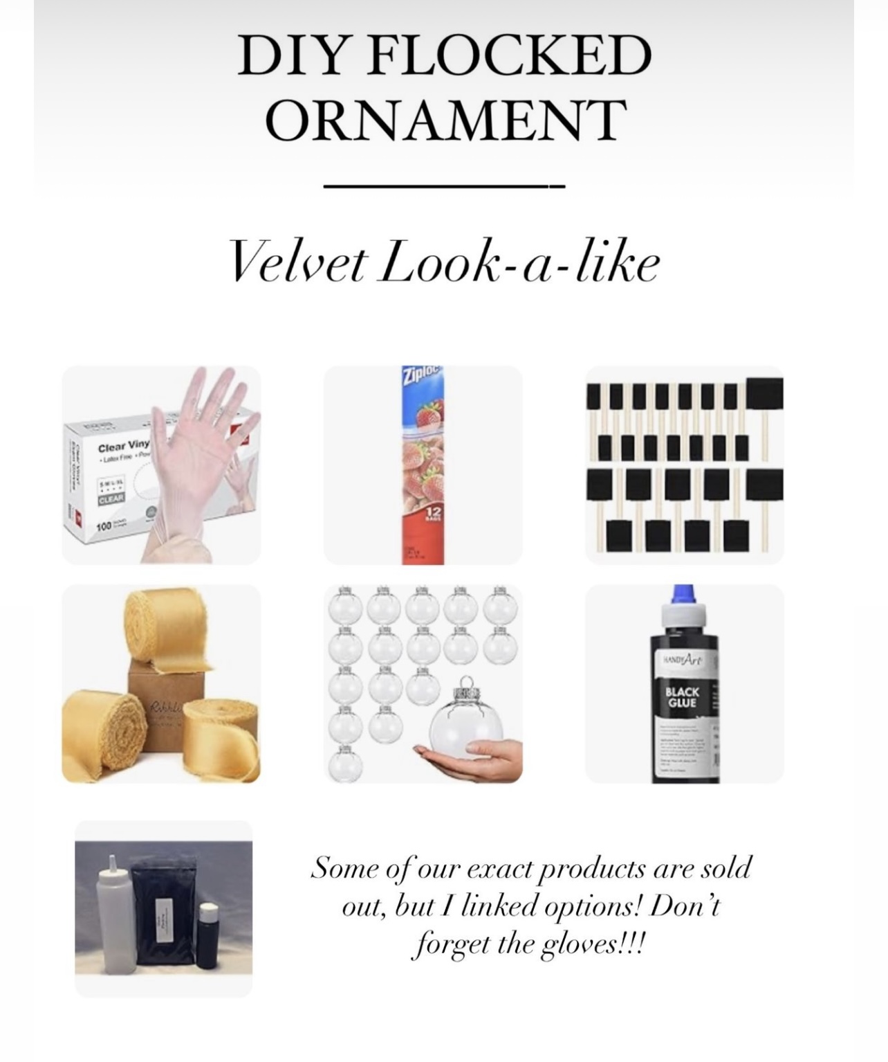 DIY Velvet Flocked Ornaments - Krista Gilbert